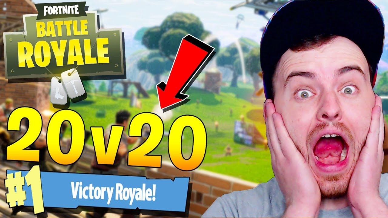 *EPIC NEW GAMEMODE* 20v20 BATTLE ROYALE SHOOTOUT w/ JeromeASF (Fortnite ...