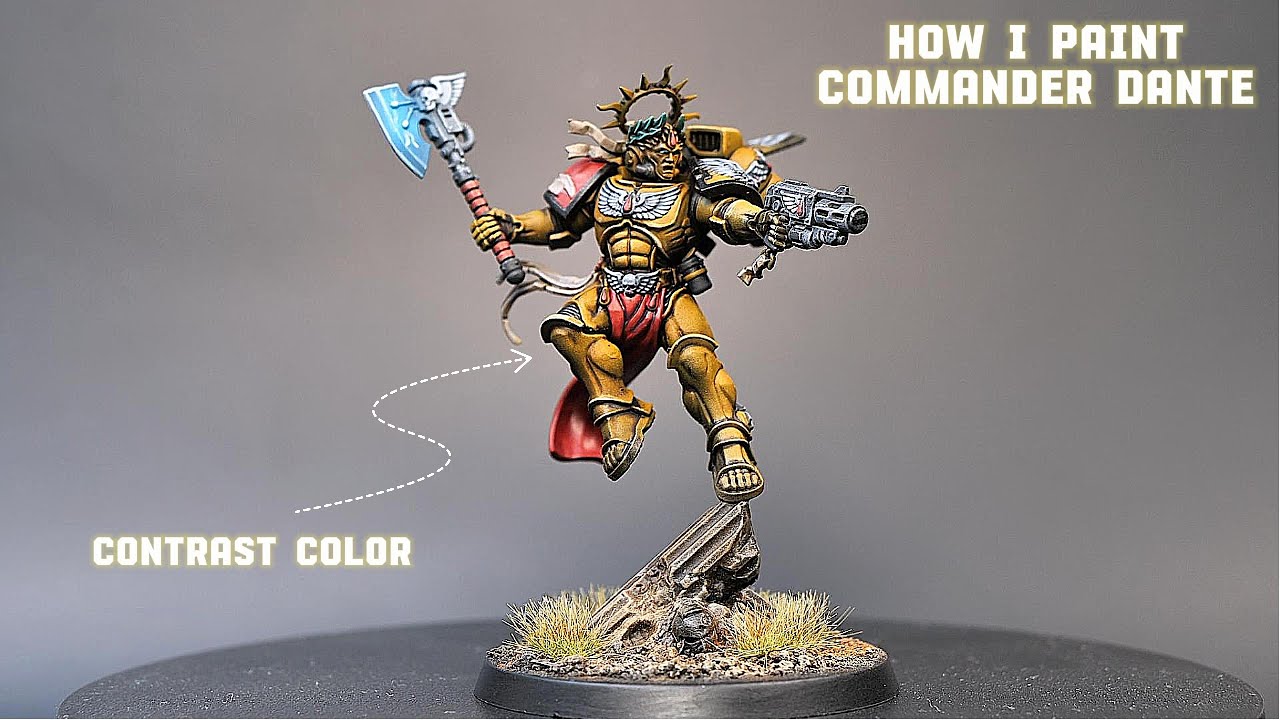 How I paint Commander Dante's golden armor. - YouTube