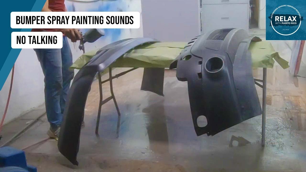 [ASMR] Relaxing Spray Painting Bumpers Sounds | No Talking | Rear ...