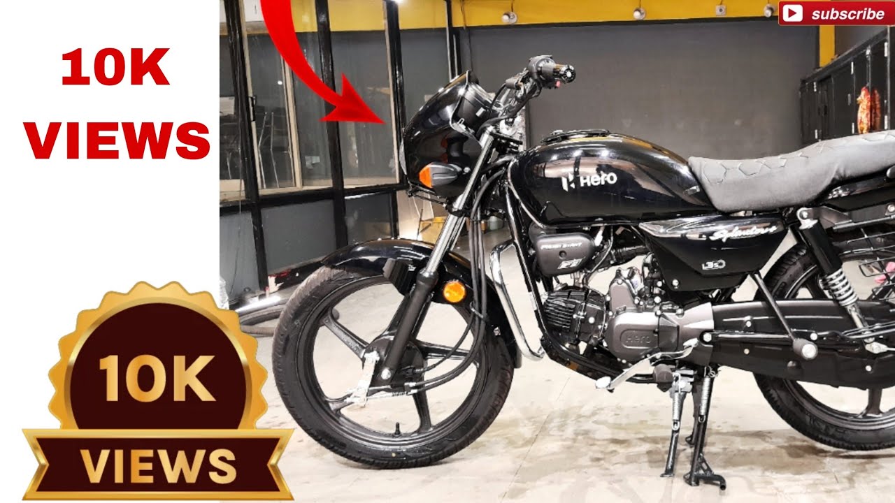 Hero splendor black edition ceramic coating - YouTube