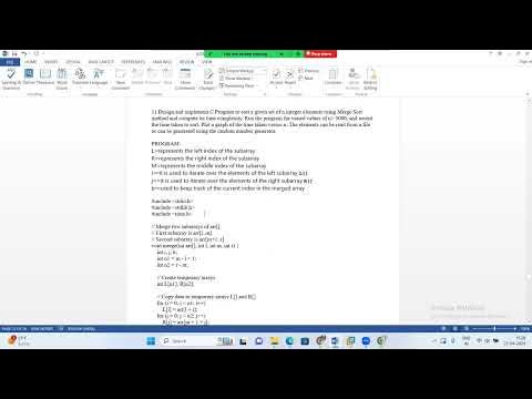 MERGE SORT ADA - YouTube