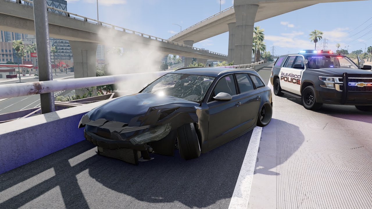 Audi RS6 crashes at 150+ MPH - Dashcam - YouTube