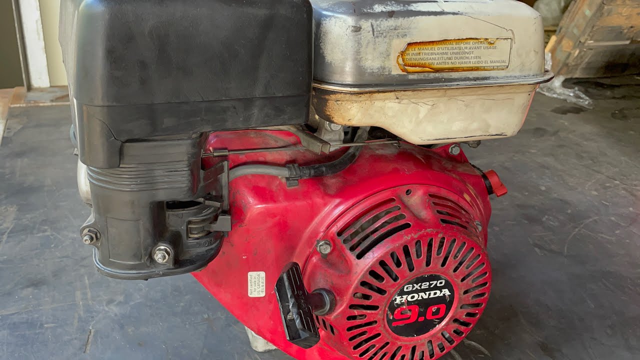 Honda GX270 Go kart engine - YouTube