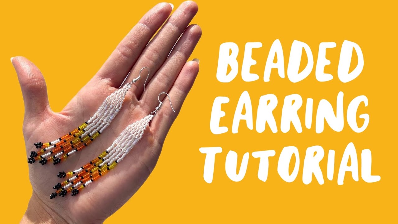 Fringe Style Beaded Earring Tutorial | Beginner Friendly | How To Bead ...