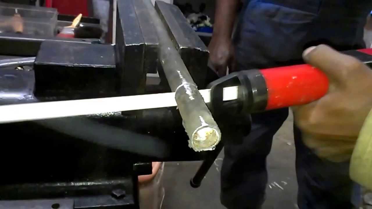 Testing of Pneumatic Hack Saw - YouTube