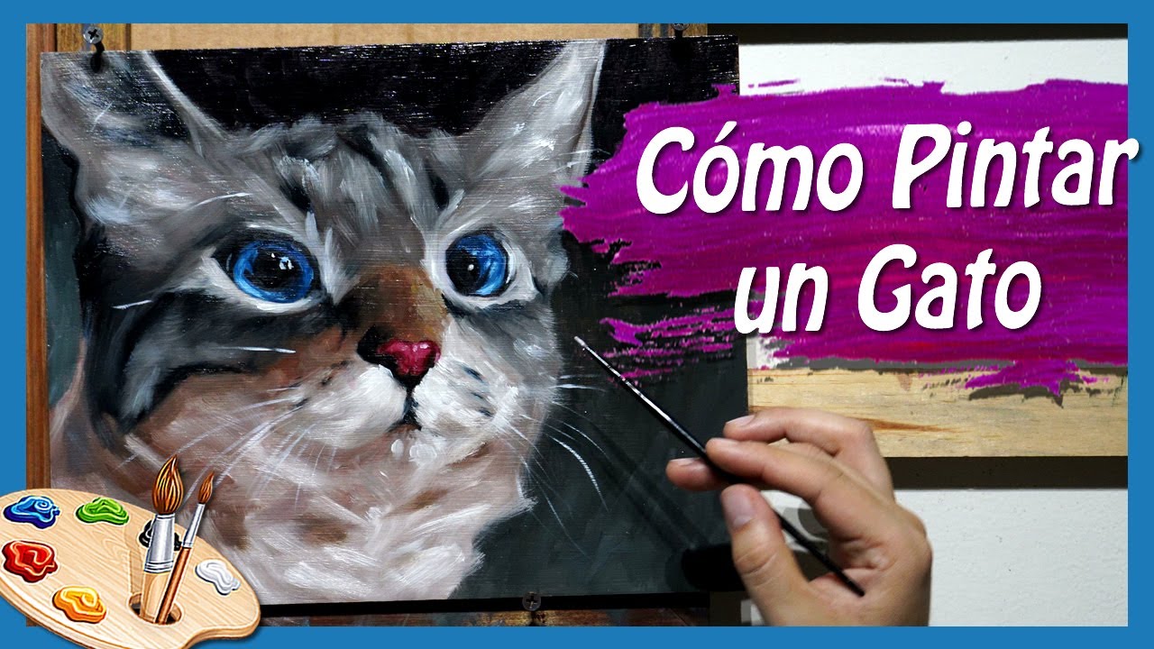 🐱Cómo Pintar un Gato 🐱/ Pintura para Principiantes - YouTube