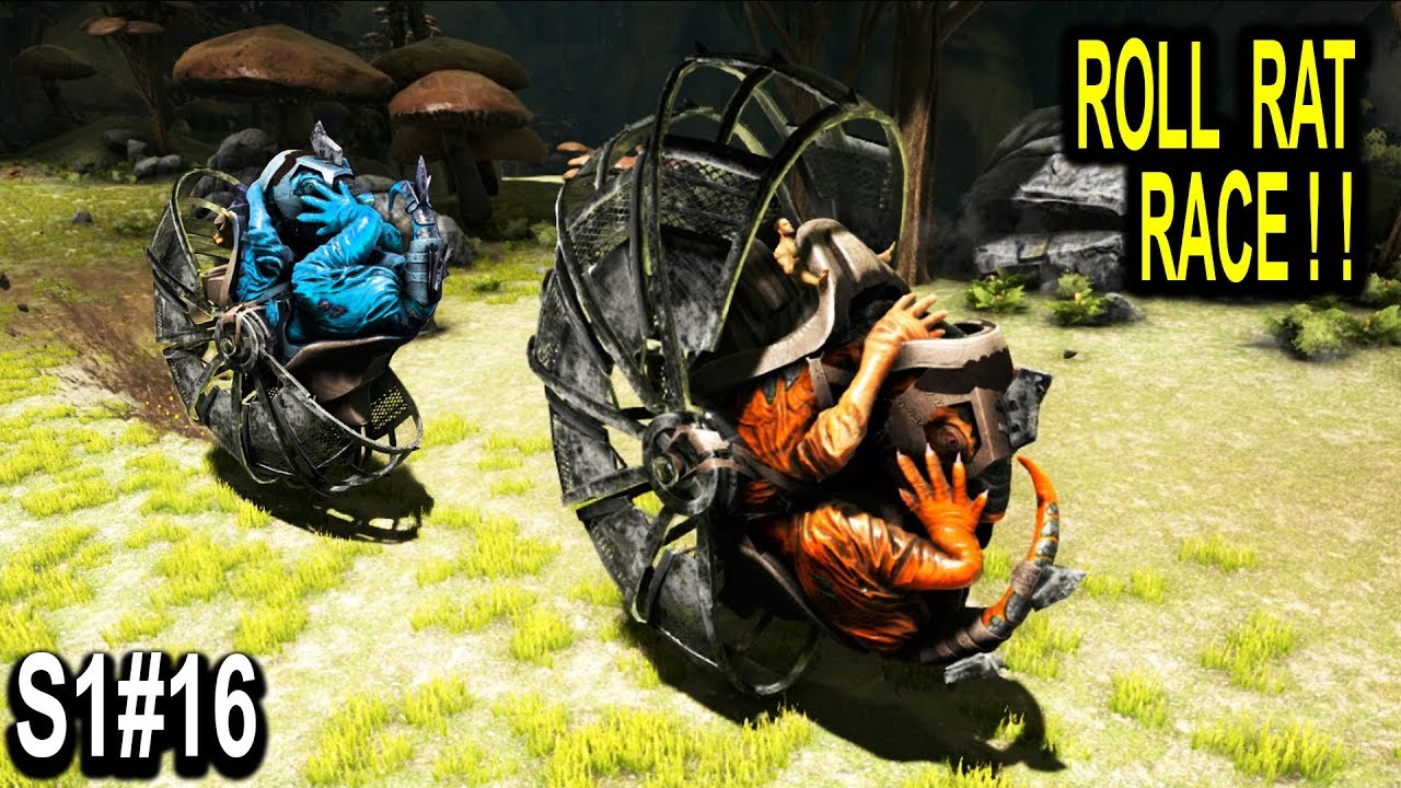ARK ROLL RAT ROLLING RACE!! Ark Survival Evolved Aberration Gameplay ...