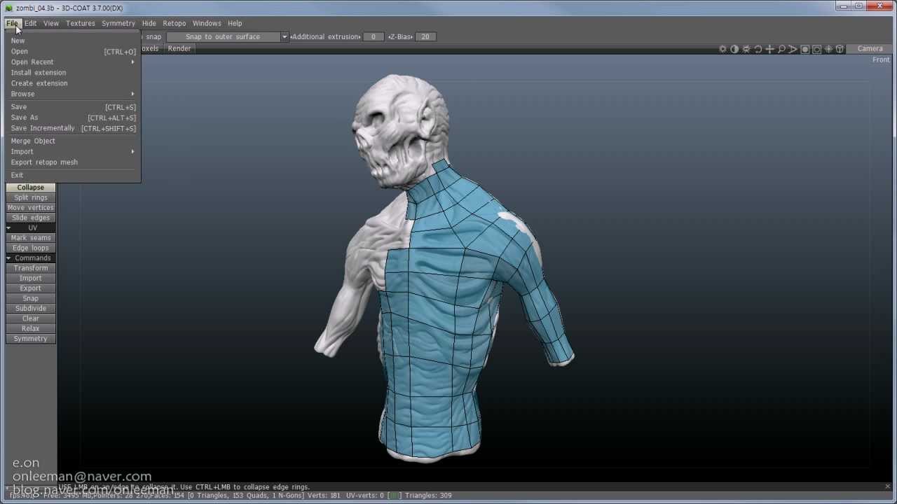 쌩초짜를 위한 3D Coat 이해_03 [반짝쌤 이온_3D Coat] - YouTube