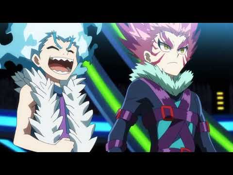Aiger vs Lean Valhalla Beyblade burst sparking AMV #BeybladeBurst # ...