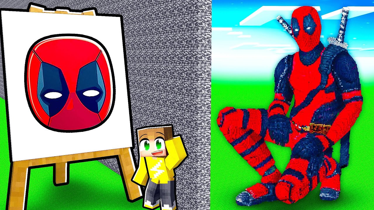 VALS Spelen Met TEKEN MOD In Een BOUW Wedstrijd! (Minecraft) - YouTube