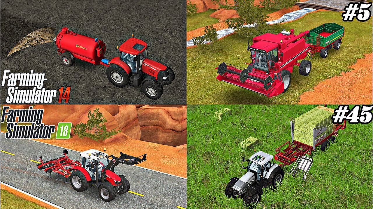 FS 14 & FS 18 COW FARM. Timelapse. Episode 45 & 5 - YouTube