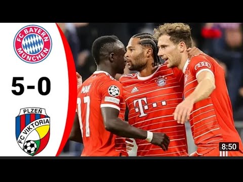 Bayern 5 - 0 Viktoria Plzen all goals |EFA Champions League | 4th October 2022 #bayernmunich