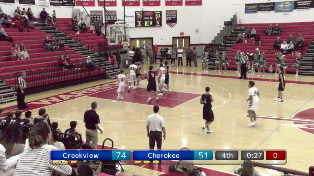 Cherokee High School Boys Varsity Basketball vs Creekview 20171201 ...