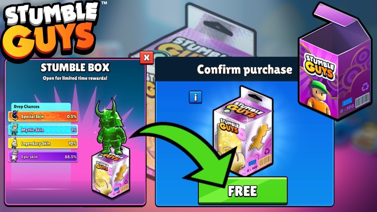 Stumble Guys Prize Pool of STUMBLE BOX REWARDS! - YouTube