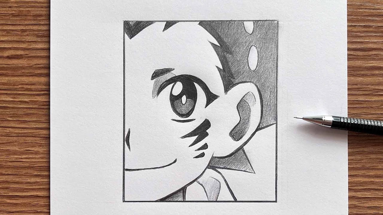 How to draw Valt Aoi half face - [Beyblade] | Anime sketch videos ...