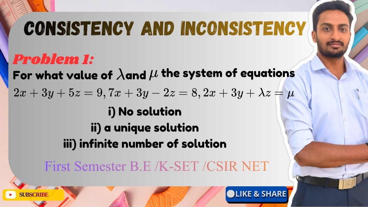 Consistency and Inconsistency. - YouTube