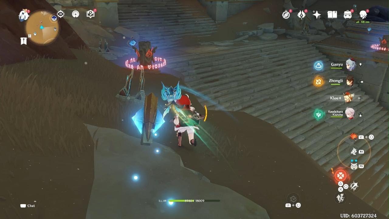 Genshin Impact (Sumeru - Underground Desert - Move Cell, Pyro Monument ...