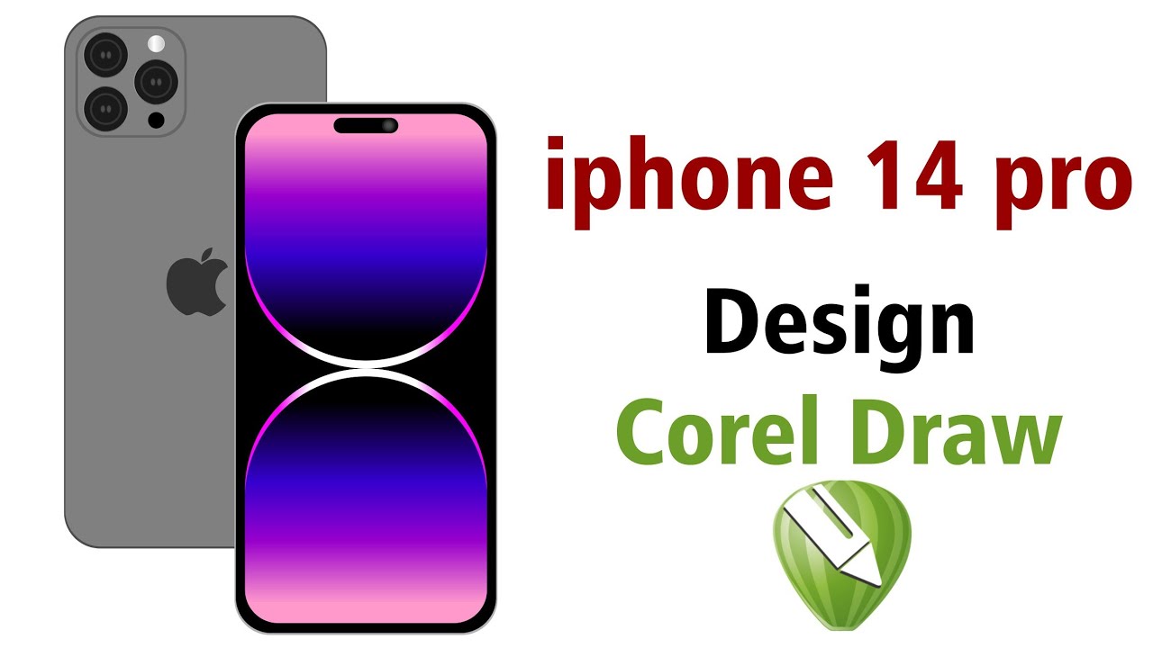 iphone 14 Pro Design ।। Corel Draw।। - YouTube