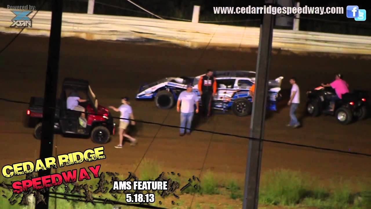 Cedar Ridge Speedway 5.18.13 Open Wheel Modified AMS feature race - YouTube