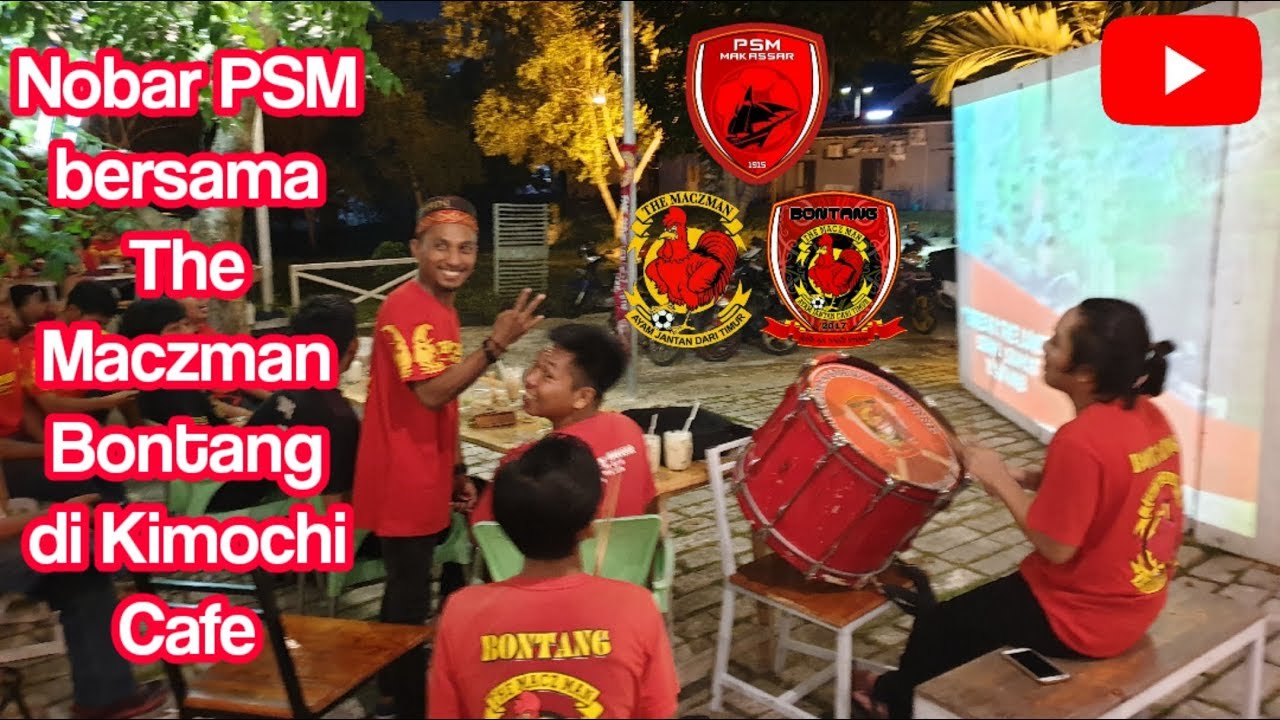 Rame...!!! Suasana Nobar The Maczman Korwil Bontang di Kimochi Cafe ...