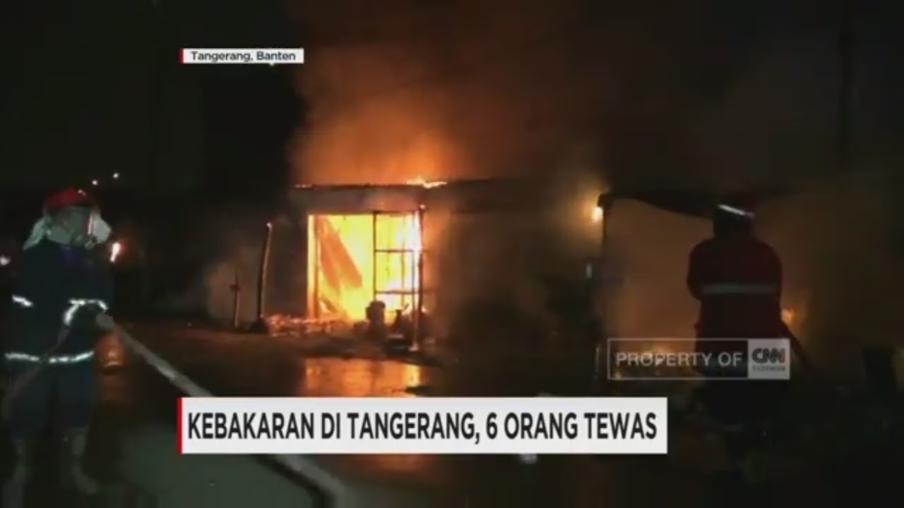 Kebakaran Bengkel di Tangerang, Sekeluarga Tewas Terbakar - YouTube