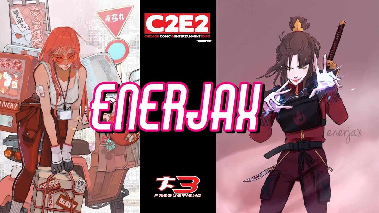 Enerjax - Character Design/Concept Artist - C2E2 Chicago - YouTube