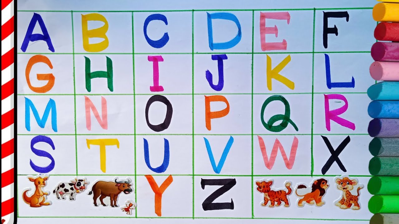 ইংরেজি বর্ণমালা শিখি | A B C D | Alphabet for kids | Learn ABC song | a ...