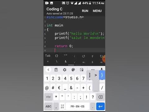 apk qui nous permet de programmer en langage C - YouTube