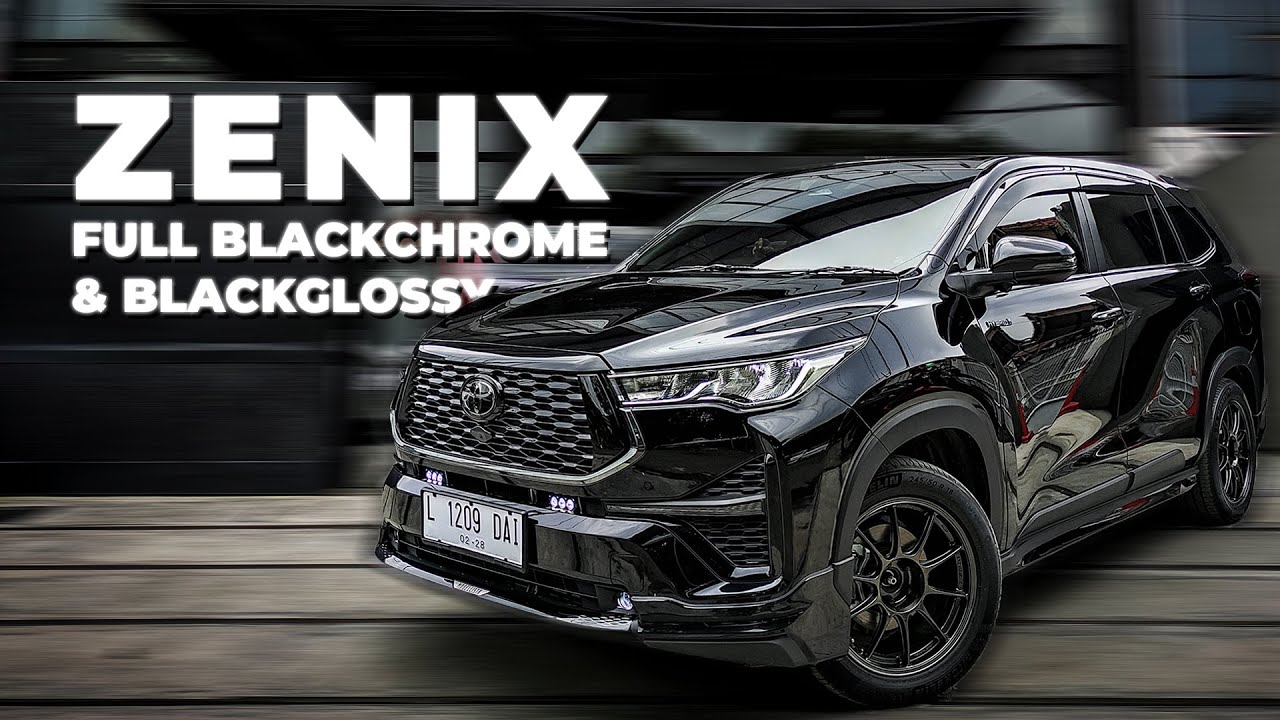 BLACKCHROME SEMUA PART INNOVA ZENIX JADI MAKIN KEREN !!?? - YouTube