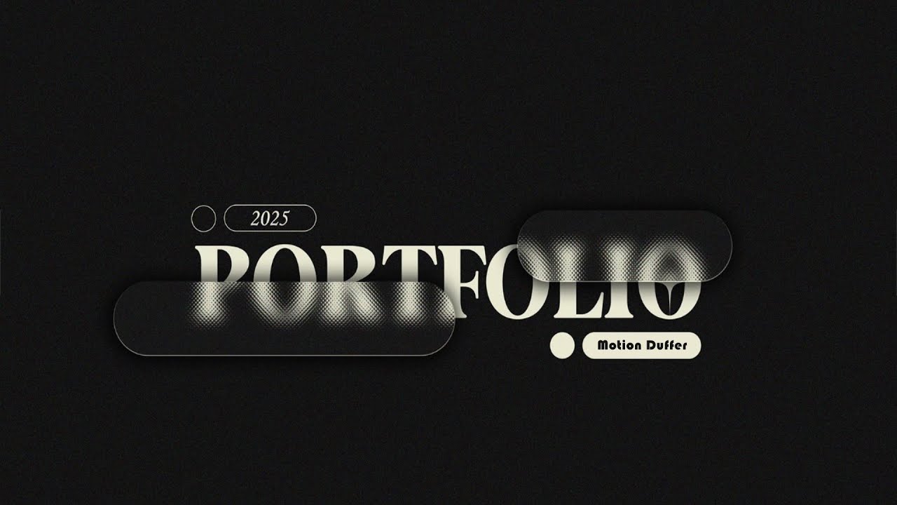 I Made Portfolio Using Motion Graphics in After Effects - YouTube