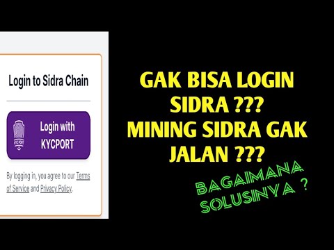 GAK BISA LOGIN SIDRA BANK ⁉️ INI SOLUSINYA - YouTube