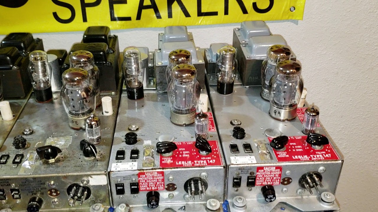 A Look At Several Recently Refurbished Leslie Amplifiers ~ November 21 ...