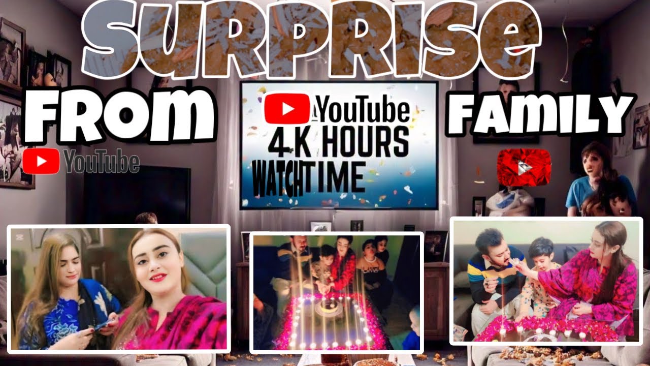 Surprise From Family For 4K WATCH TIME || How To Complete 4k Hours ...