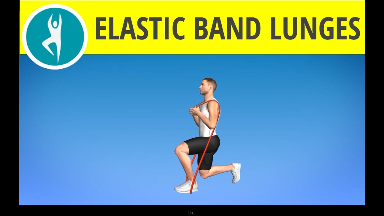 Workout for Legs: Lunges with Resistance Band - YouTube
