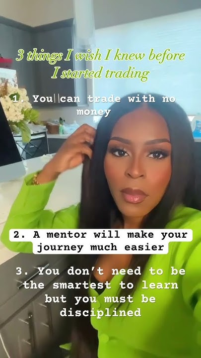 3 things I wish I knew when I started day trading stock investing - YouTube