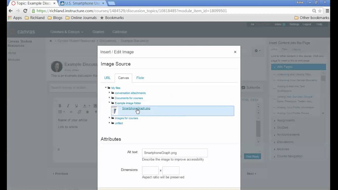 Embedding An Image In A Discussion in Canvas YouTube embedding-an-image-in-a-discussion-in-canvas-youtube