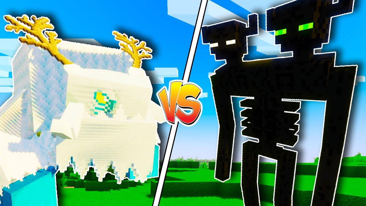 FROST MAW VS ENDERMAN TITAN | MOB Minecraft BATTLE TEAM | MOWZIES MOBS ...