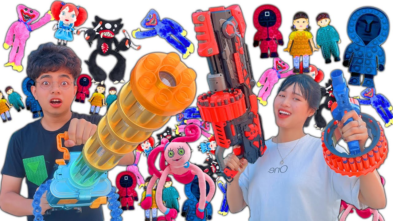 SÚNG NERF 100 NGHÌN VỚI 500 NGHÌN VỚI 1 TRIỆU CUỘC THI TÌM RA VUA SÁT THỦ THẮNG TÊ TÊ HẰNG NGA ...