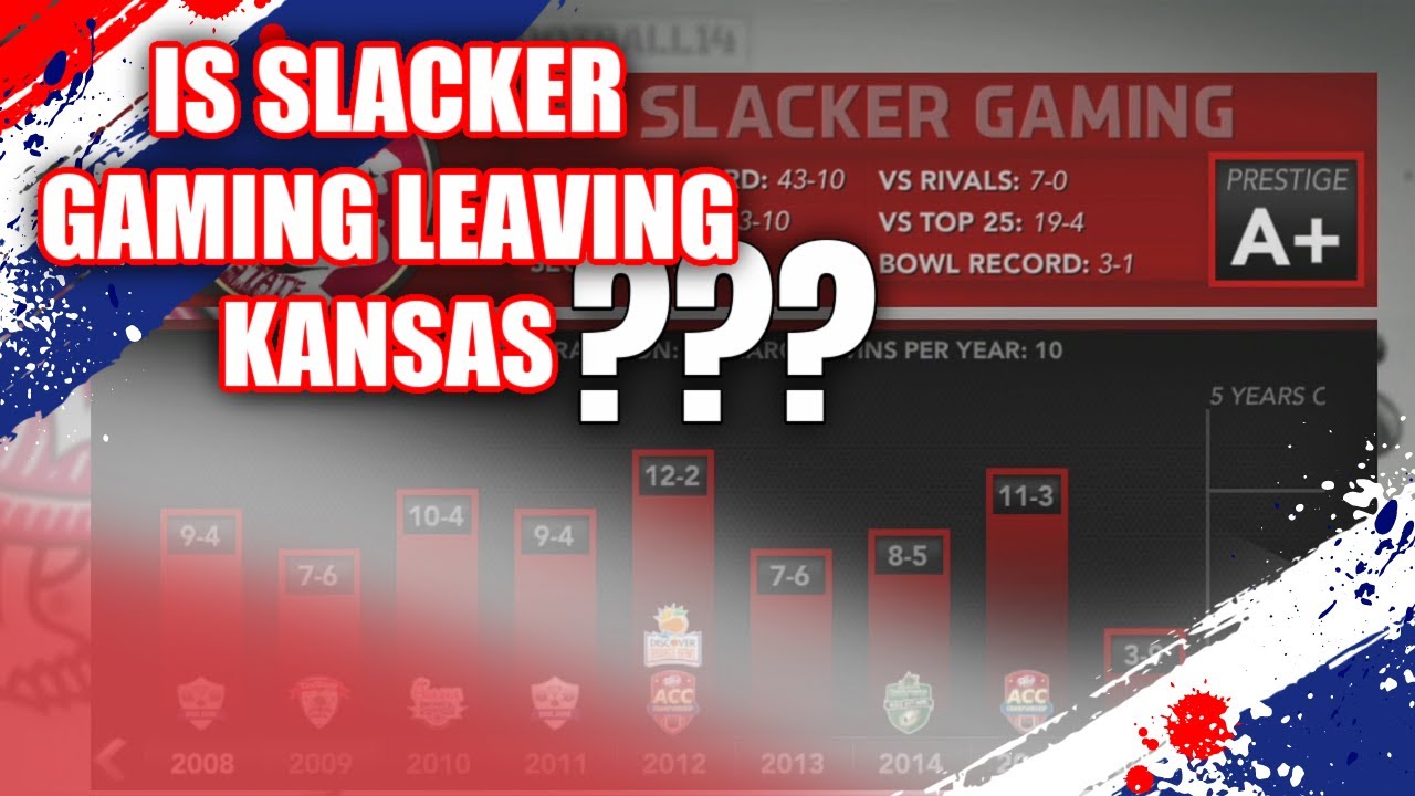 Is Slacker Gaming Leaving Kansas? | The Rebuild Ep.66 | NCAA 14 ...