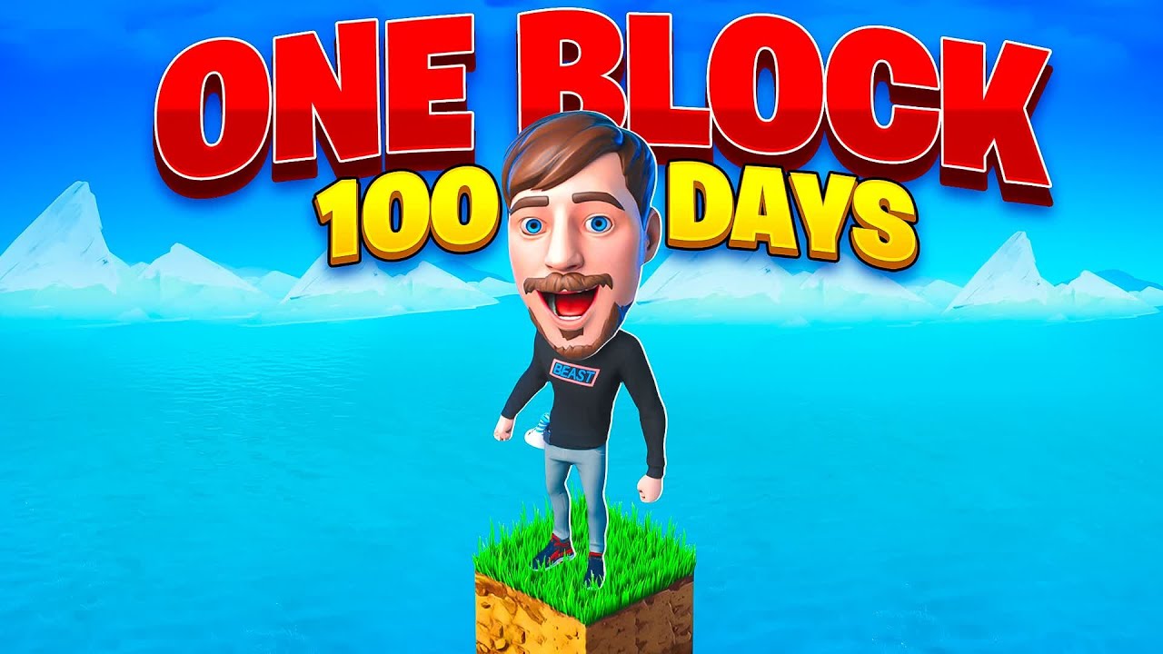 FORTNITE ONEBLOCK 100 DAYS- SURVIVE 100 DAYS ON A SINGLE BLOCK IN THE ...