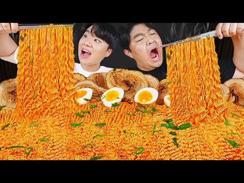 ASMR MUKBANG | FIRE Noodle & FRIED CHICKEN & CHEESE STICK | EATING SOUND! | GONGSAM 이공삼