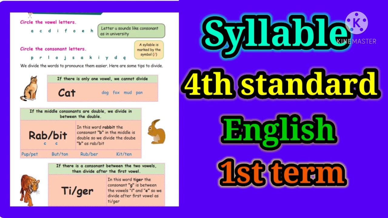 4th Standard English 1st Term Syllable YouTube 4th-standard-english-1st-term-syllable-youtube