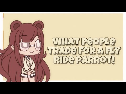 what people trade for a Fly Ride Parrot! | Roblox Adopt me! - YouTube