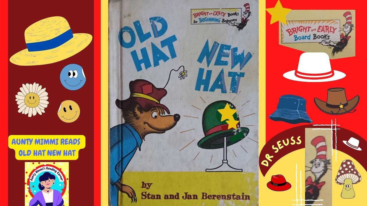 'OLD HAT NEW HAT' DR. SEUSS, Aunty Mimmi Reads Aloud Classic Retro ...