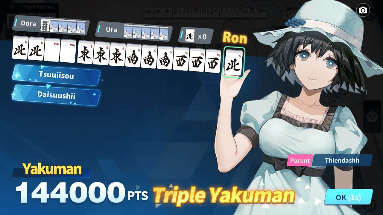 [Riichi City] Triple Yakuman!!! - YouTube