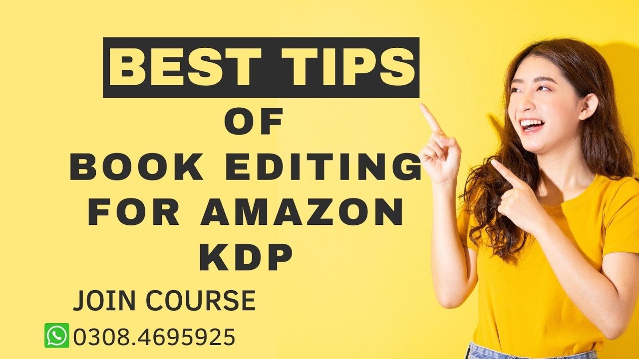 Best Book Editing Tips for Amazon KDP|KDP 2023|Class#4 - YouTube