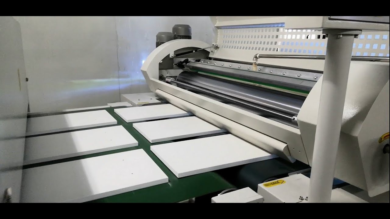 UV Coating Line for PVC/ Cabinets - YouTube