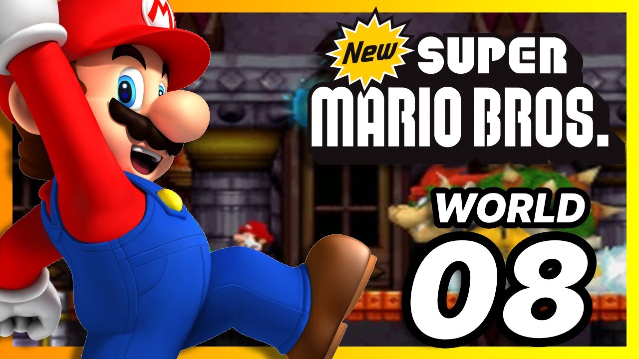 New Super Mario Bros DS (World 8) 100% - YouTube