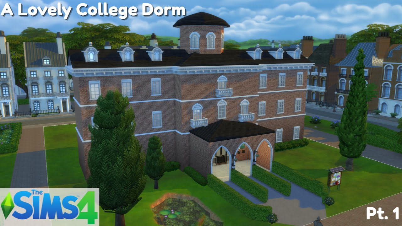 Let's Start a Sims 4 College Dorm Speed Build! - YouTube