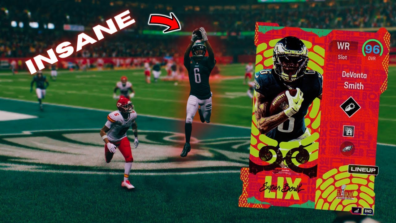 99 Speed Devonta Smith Game WINNING TOUCHDOWN!! - YouTube